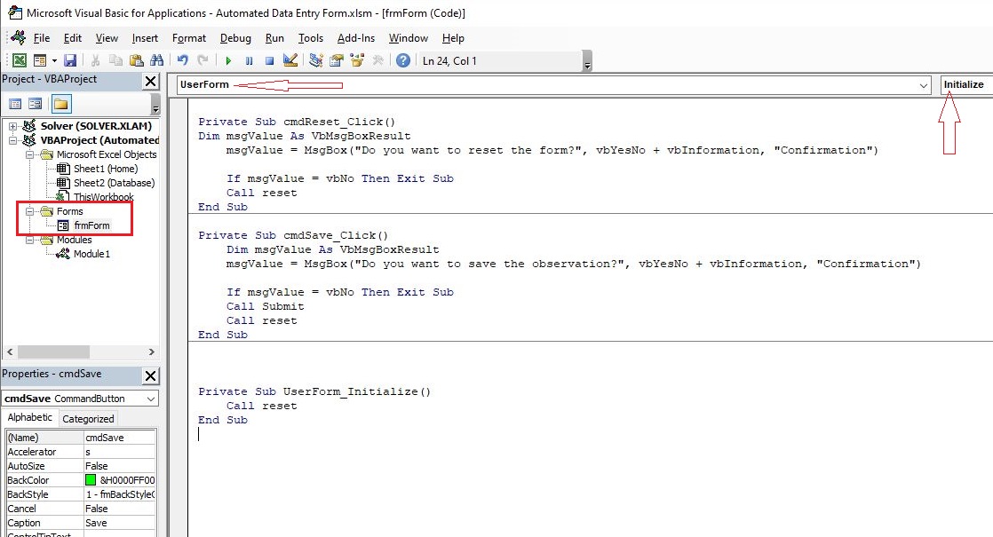 How to create an automated Data Entry Form in Excel - Overall Money